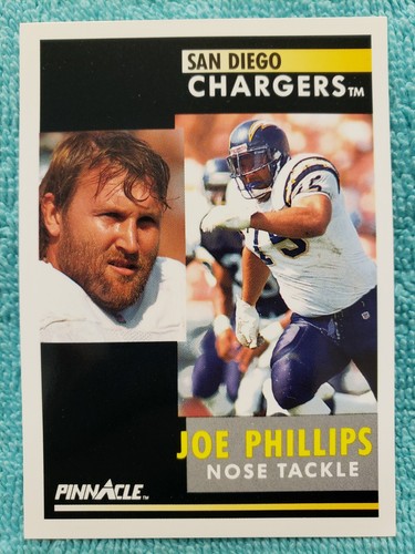 1991 PINNACLE JOE PHILLIPS #215 SAN DIEGO CHARGERS | eBay