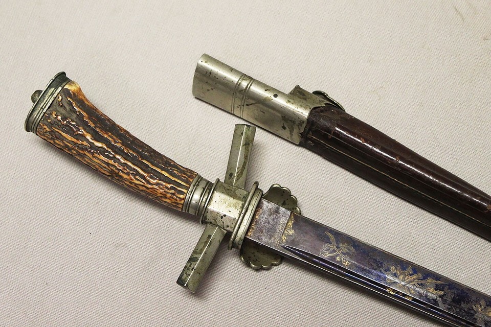 Imperial German Hunting Cutlass Double Engraved . SGi507 | eBay