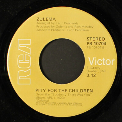 ZULEMA: i love you baby / pity for the children RCA 7" Single 45 RPM | eBay