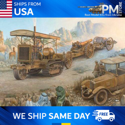 Roden 814 Holt 75 Artillery tracktor W/BL 8-inch Howitzer model scale 1 ...