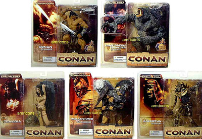Conan Series 2 Action 5 Figure Set New 2005 McFarlane Toys Amricons ...