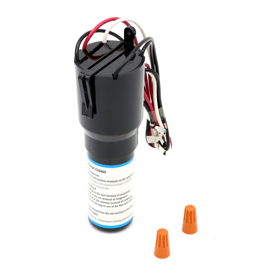 RC0410 Refrigerator Relay Overload Start Run Capacitor 1/4 1/3 HP 3 n ...