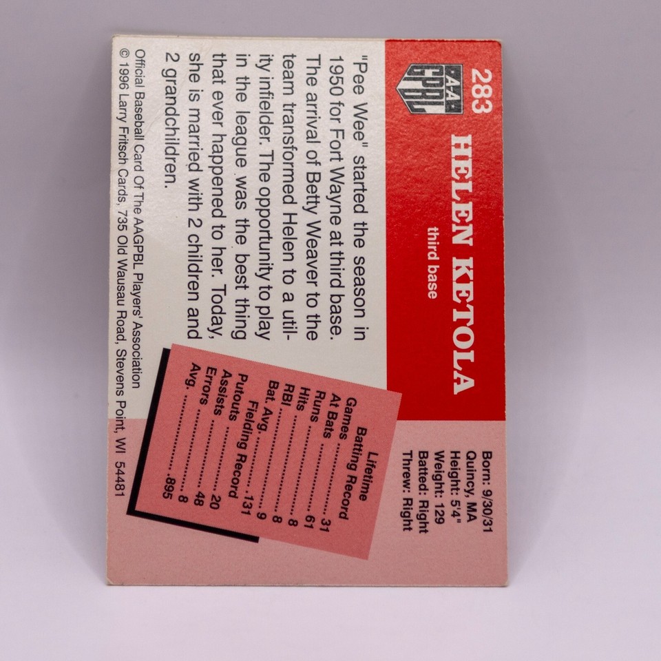 1990 Larry Fritsch GPBL card signed by Helen Ketola | eBay