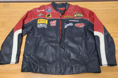 Chase Nascar Jeff Gordon Jacket Black Red Wilson Leather #24 DuPont ...