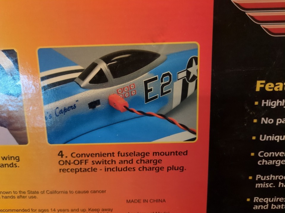 Cox Wings P-47 Thunderbolt RC Airplane ARF Kit With Motor | eBay