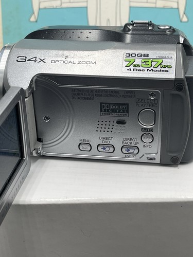 JVC HDD Camcorder Hybrid Everio 34x Optical Zoom GZ-MG130U Tested W ...