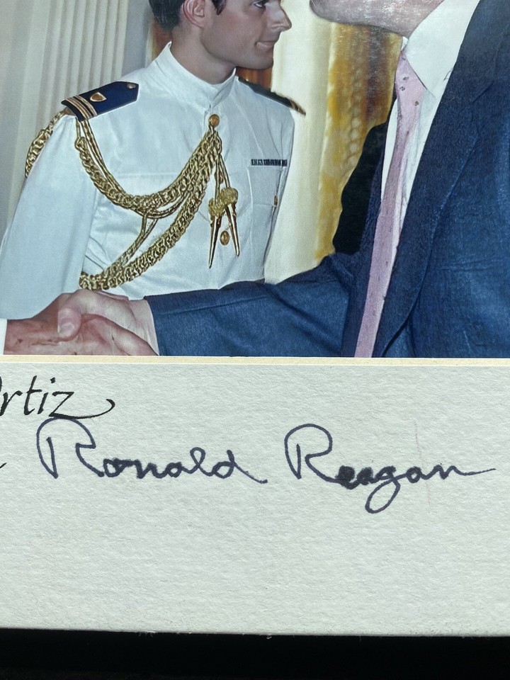 Ronald Reagan 40th President Autograph! Signed On Mat! POTUS Politics ...