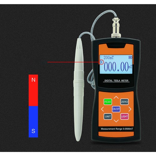 Precision Digital Tesla Meter Gaussmeter Fluxmeter Surface Magnetic ...