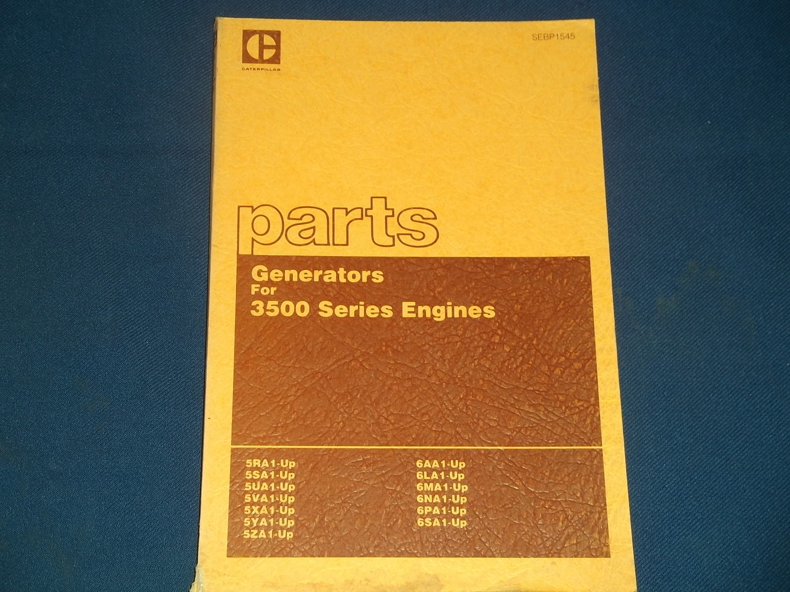 CAT CATERPILLAR 3500 SERIES ENGINES FOR GENERATORS PARTS MANUAL | eBay