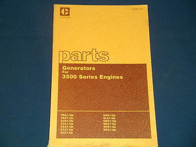 CAT CATERPILLAR 3500 SERIES ENGINES FOR GENERATORS PARTS MANUAL | eBay