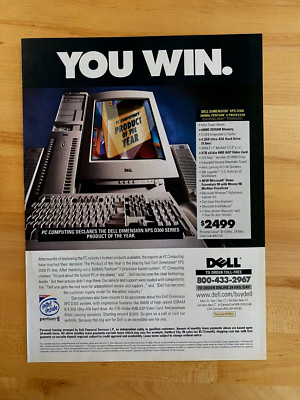 1997 Vintage Print Ad Dell XPS Computer | eBay