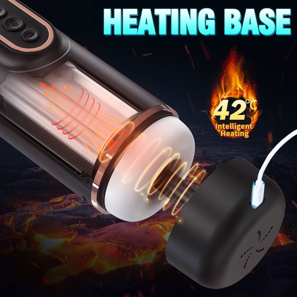 Male Masturbaters Automatic Thrusting Sucking Mastubator Cup Heating ...