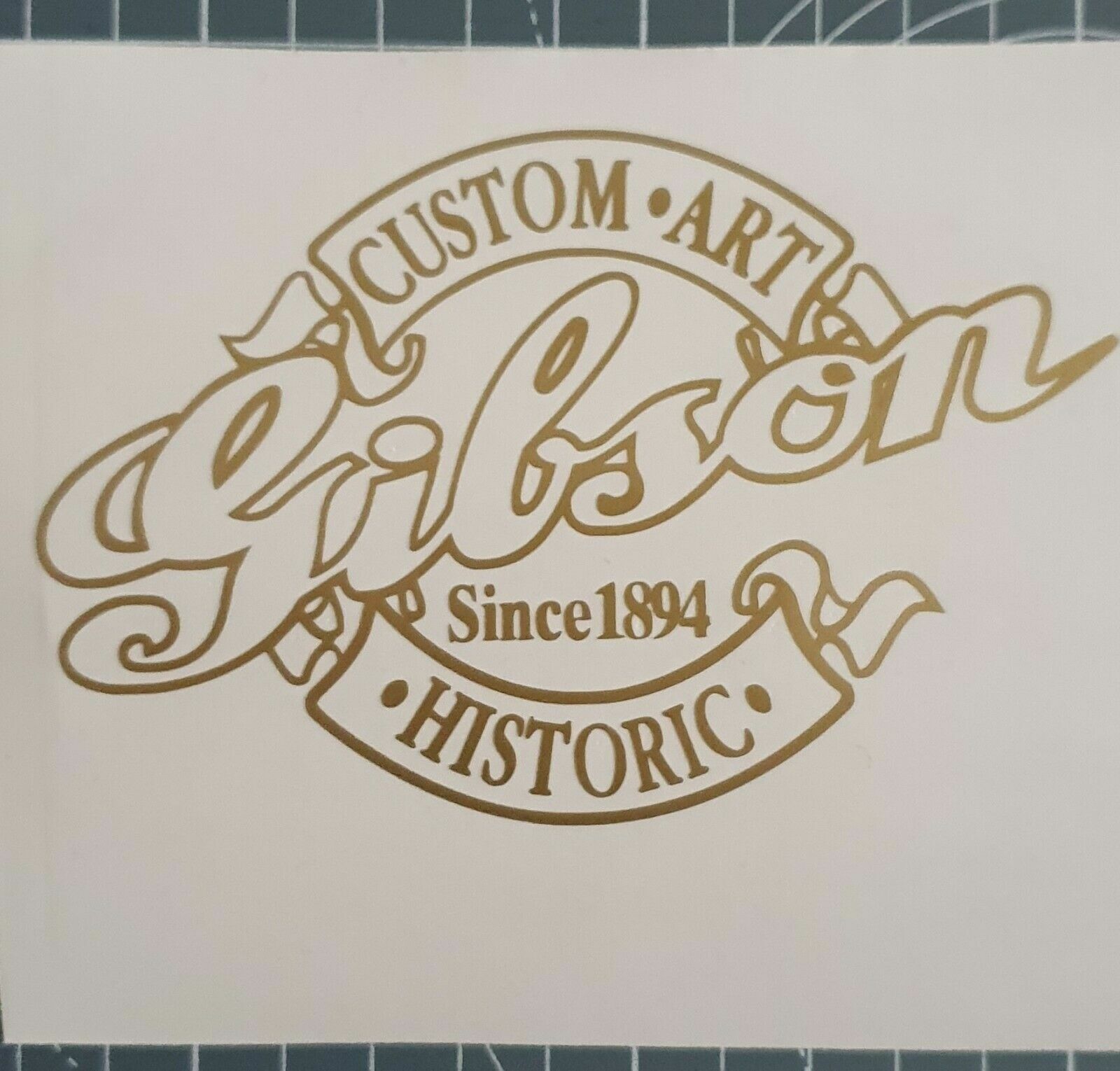 stickers autocollant gibson custom art hisctoric Guitare restauration ...