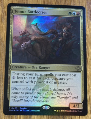 MTG Tarkir Dragonstorm, Temur Battlecrier 0425 - Foil promo | eBay