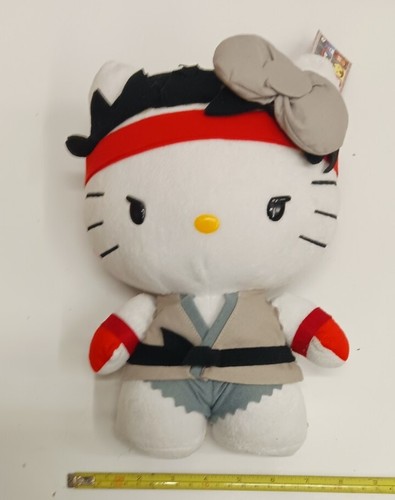 12" Street Fighter Sanrio Ryu Hello Kitty Plush New With Tag | eBay