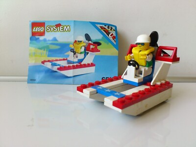 Lego vintage set. Lego System no 6513.Speedboat.100 % complete w.manual ...