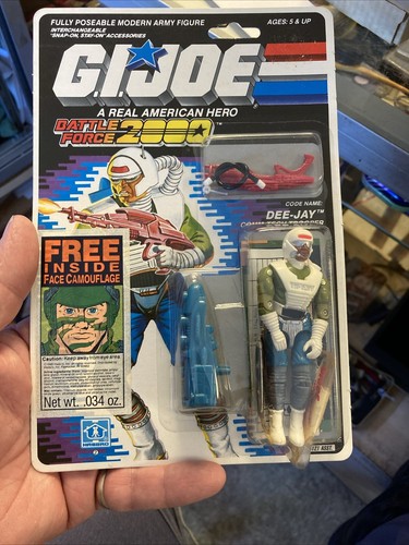 1988 G.I. Joe Dee Jay with Micro Figure New on Card MOC (GI Joe) | eBay