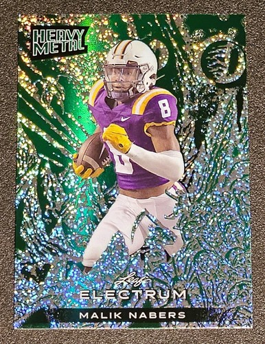 2024 Leaf Electrum - Heavy Metal Green Sparkle #HMB-18 Malik Nabers /5 ...