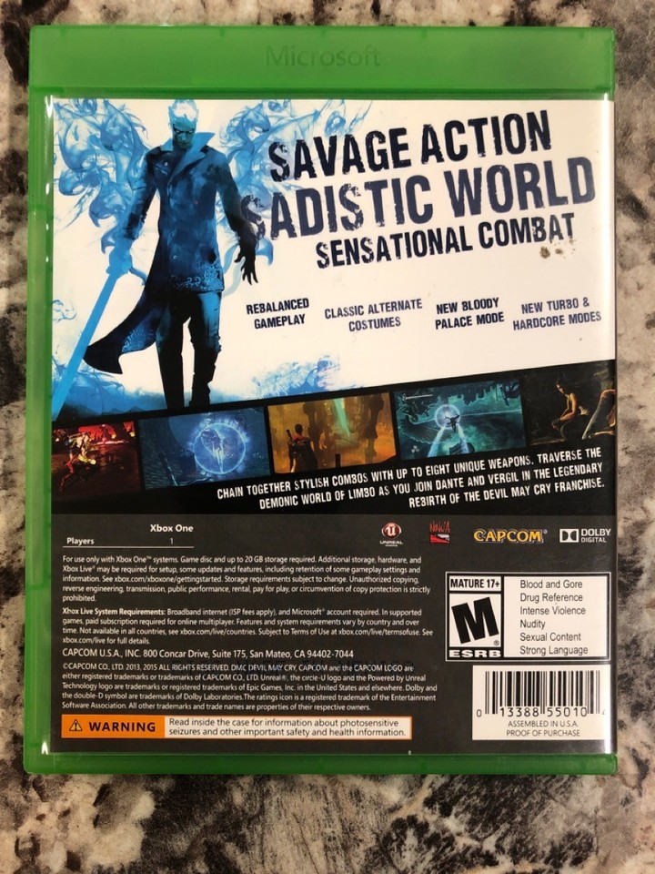 MICROSOFT DEVIL MAY CRY DEFINITIVE EDITION (FC1015400) | eBay