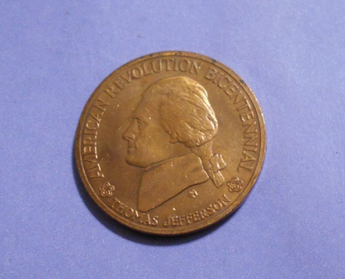 Thomas Jefferson collectors token USA coin Declaration of Independence ...
