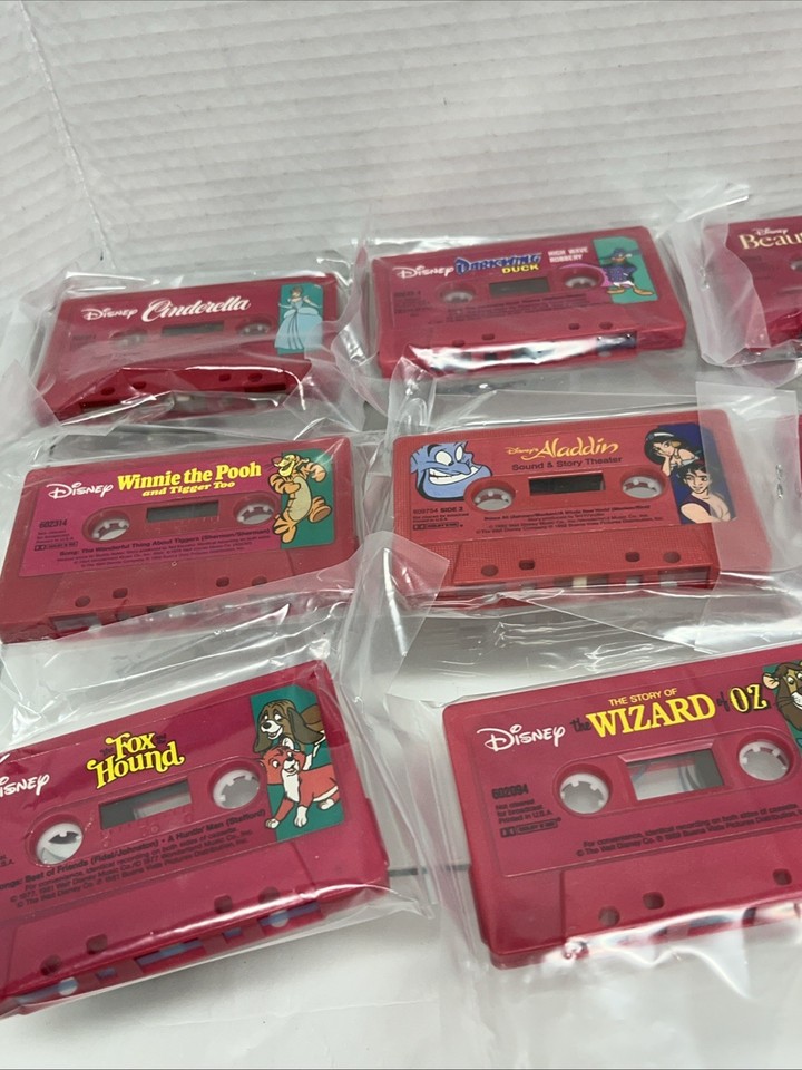 Lot Of 11 Vintage Walt Disney Storyteller Cassete Tapes Cinderella ...