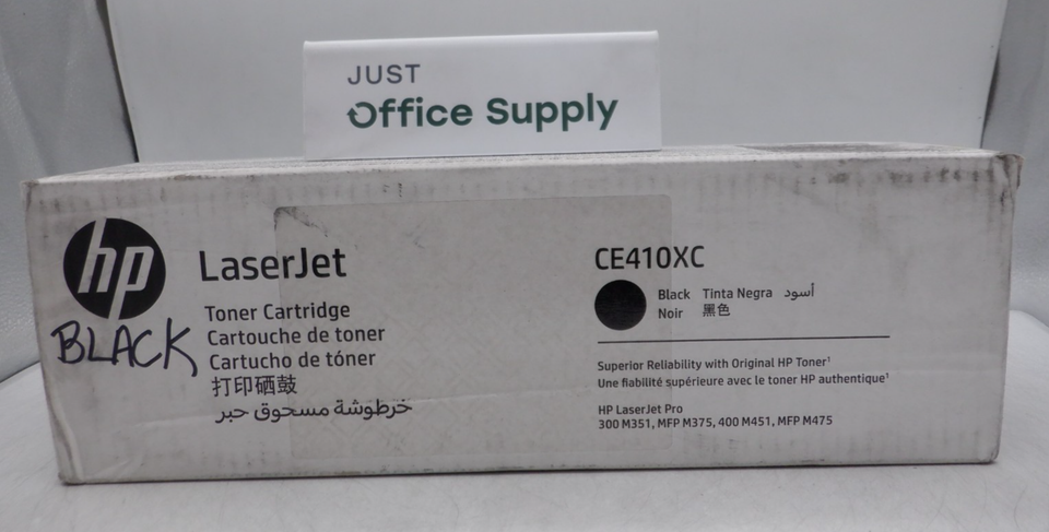 Genuine HP CE410XC Black Print Cartridge Free Shipping D 888182502358| eBay