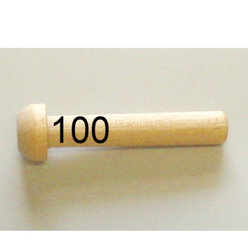 Wood Axle Pegs Toy Parts Wooden Wheel Peg 1/4" Hole Wheels Axles Select ...