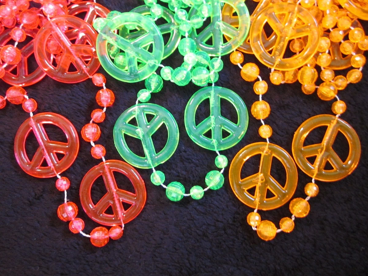Neon Colored Peace Signs