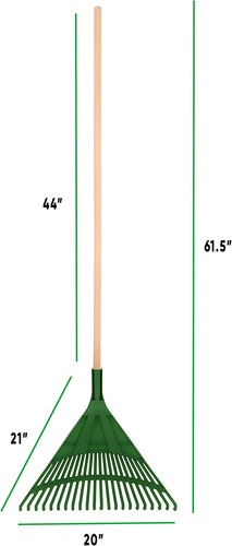 Adult and Kids Garden Rakes with Hardwood Handle to Sweep Leaves -2 ...