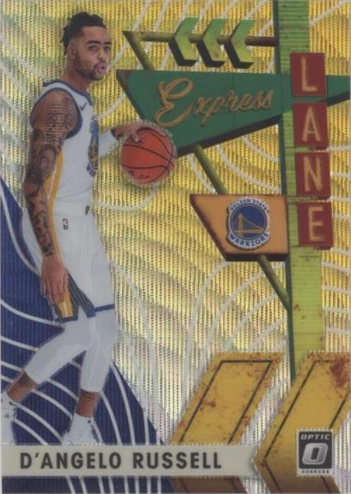 2019-20 Panini Donruss Optic - Express Lane D'Angelo Russell #21 Gold ...