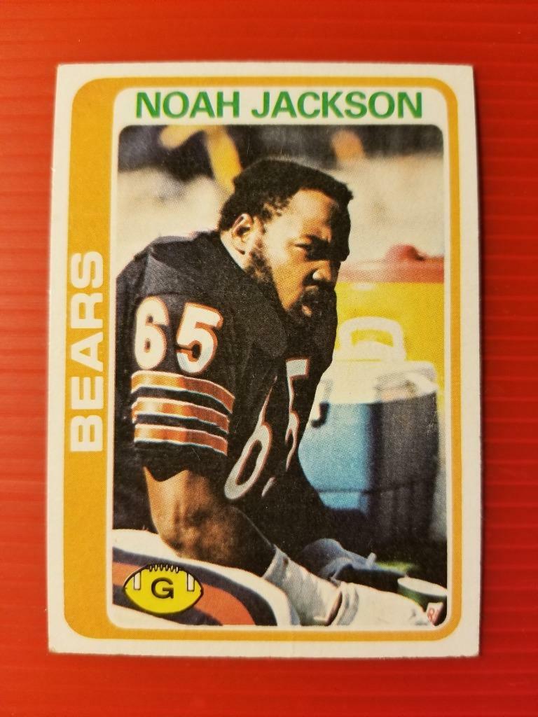 VINTAGE NOAH JACKSON #437 CHICAGO BEARS - TAMPA UNIVERSITY - 1978 TOPPS ...