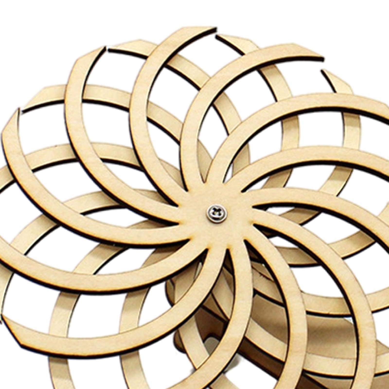 Gradient Visual Dislocation Kit Wooden Toys 3D Wooden Puzzle Learning ...