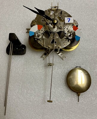 Japanese Circle Clock Movement With Pendulum, Hands, And Chime Rods | eBay