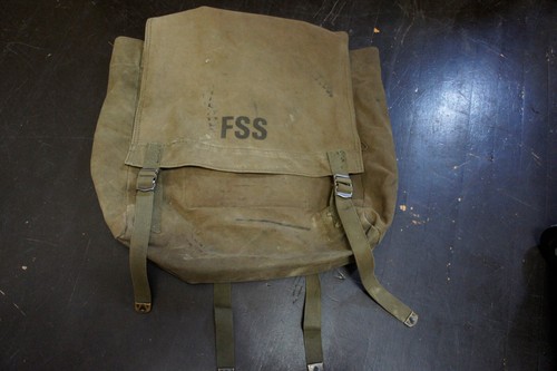 Vintage FSS USFS Packsack Rucksack Type 1 Canvas Backpack | eBay