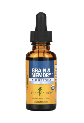 Herb Pharm Brain Memory Nervous System 1 fl oz 30 ml Gluten-Free, Organic 90900000194| eBay