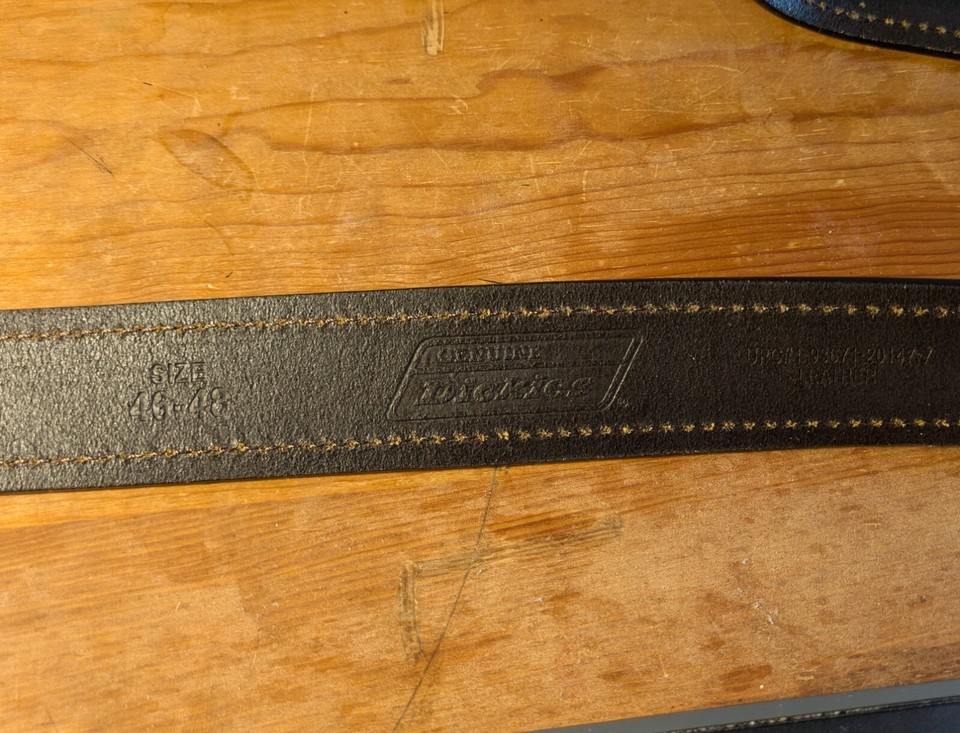 New 2 Dickies Men's Genuine Leather Belts Black 50-52 Brown 46-48 | eBay