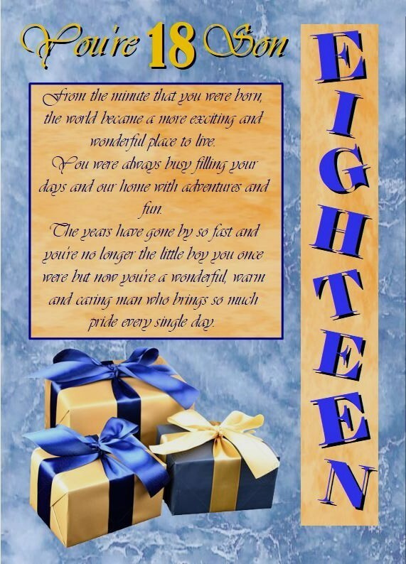 Happy 18th Birthday Poems