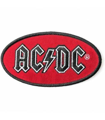 Acdc Patch Logo Oval Aufnäher Patch Offizielles Lizenzprodukt ROCK OFF | eBay