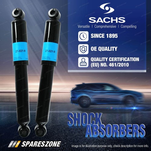 Rear Sachs Shock Absorbers for Kia Rio 1.5 Sedan Hatchback 10/02-07/05 ...