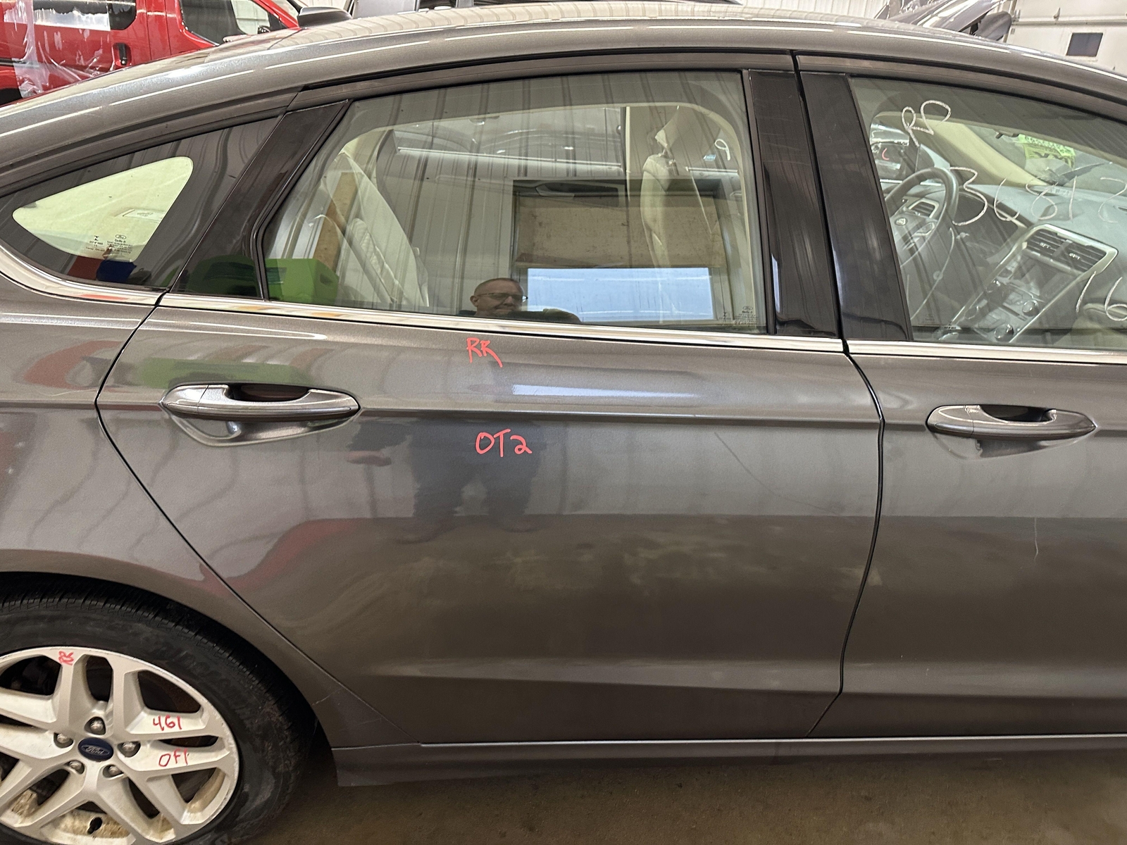 2013-2016 Ford Fusion Passenger Right Rear Side Door Magnetic Gray ...