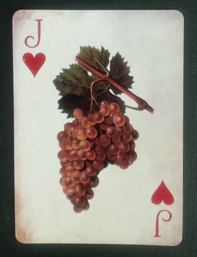 Masterpiece Playing Card Botanical Grapes (A) Jack Hearts | eBay
