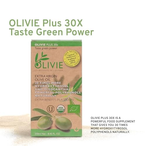 Organic High Polyphenol Rich Extra Virgin Olive Oil OLIVIE PLUS 30X ...