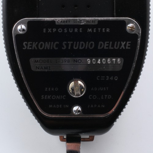 SEKONIC L-398 Studio Deluxe Light Meter exposure meter Tested OK No ...