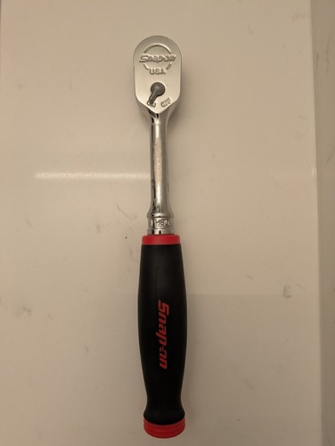 Snap-on Tools 3/8" Drive RED Soft Grip Standard Handle Ratchet FH80 | eBay