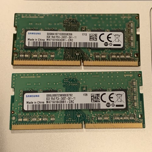 Samsung 16GB SO-DIMM Laptop RAM Memory 2x8 DDR4 PC4-2400T | eBay