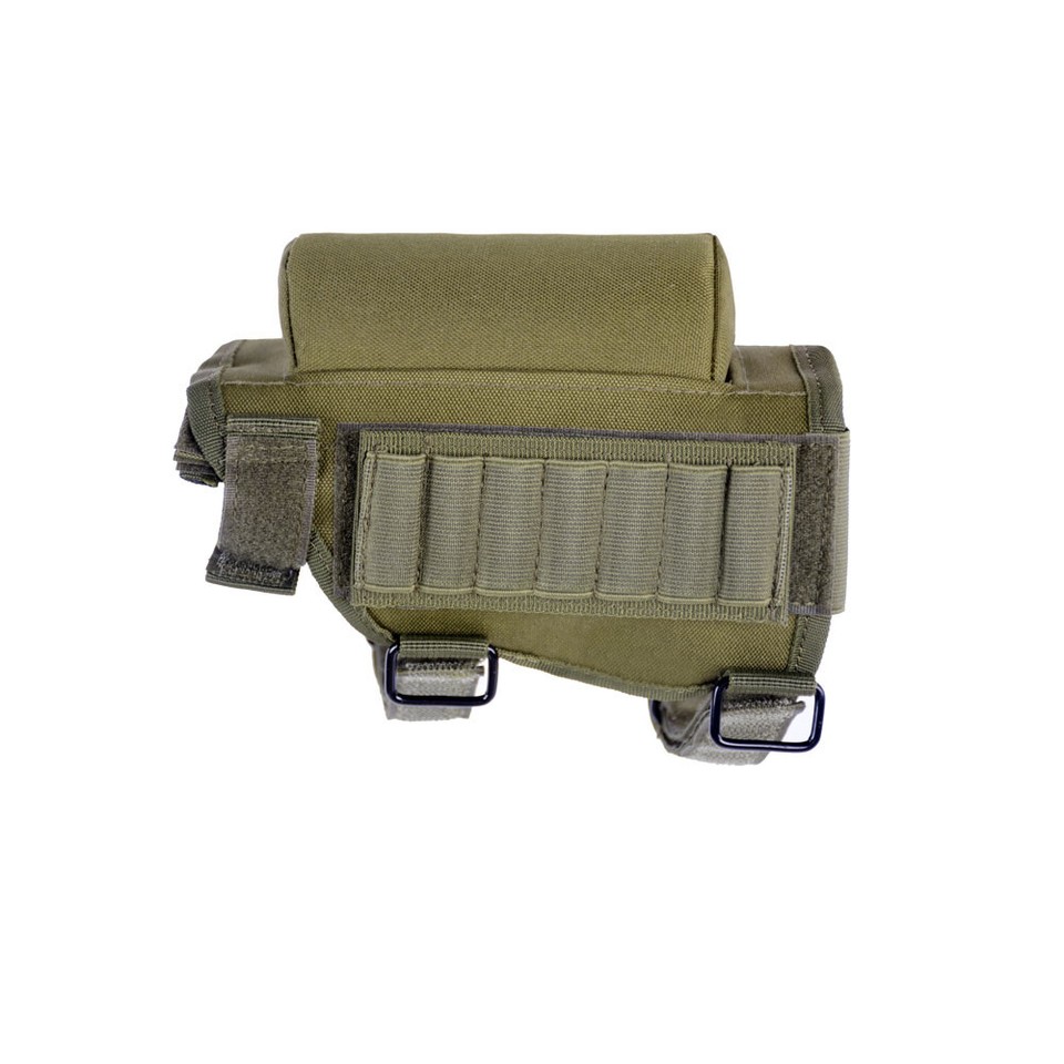 Tactical Rifle Butt Stock Cheek Rest Pad Left/Right Hand Ammo Carrier ...
