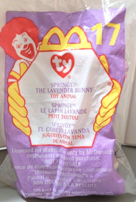 2000 McDonald's Happy Meal Toy TY Beanie Baby - Springy the Lavender ...