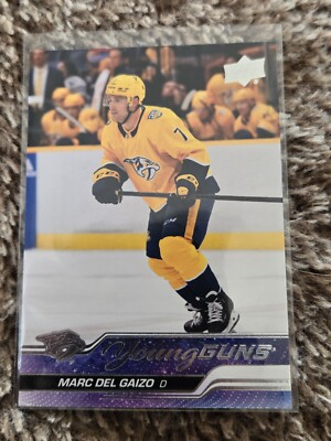 Marc Del Gaizo 2023-24 Upper Deck Series 2 Young Guns Clear Cut RC Card ...
