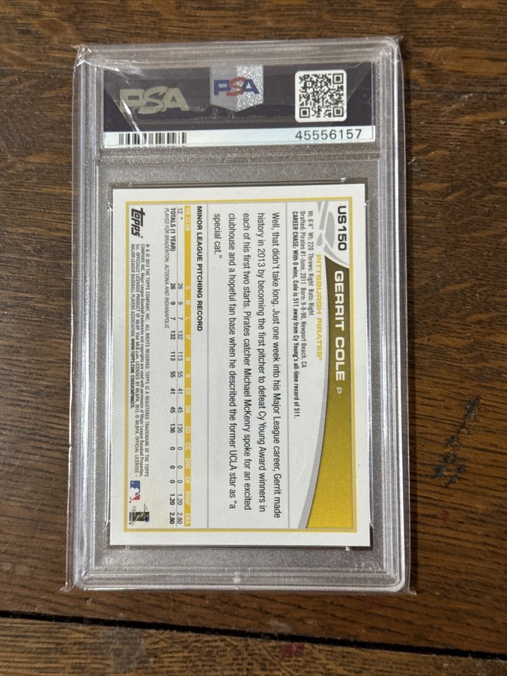 2013 Topps Update Series - Yellow Hat, Horizontal #US150 Gerrit Cole ...