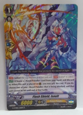 Bushiroad Cardfight Vanguard Flash Shield, Iseult G-CMB01/018EN R Royal ...